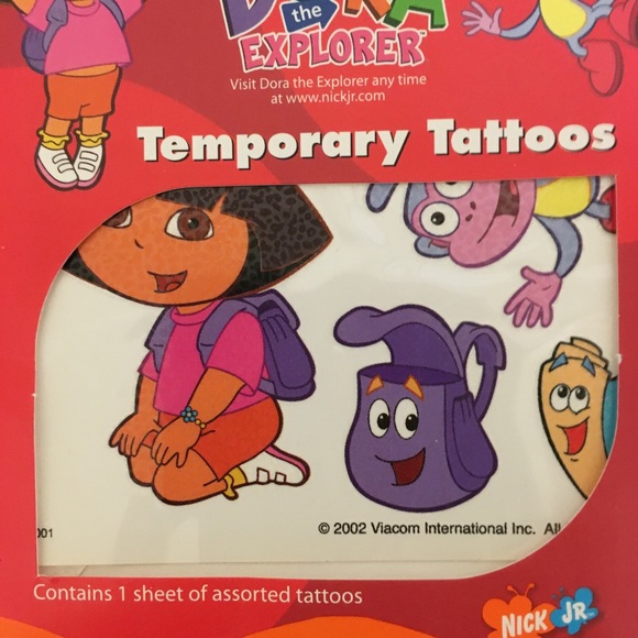 Nickelodeon | Accessories | 2 New In Pkg Dora The Explorer Temporary ...